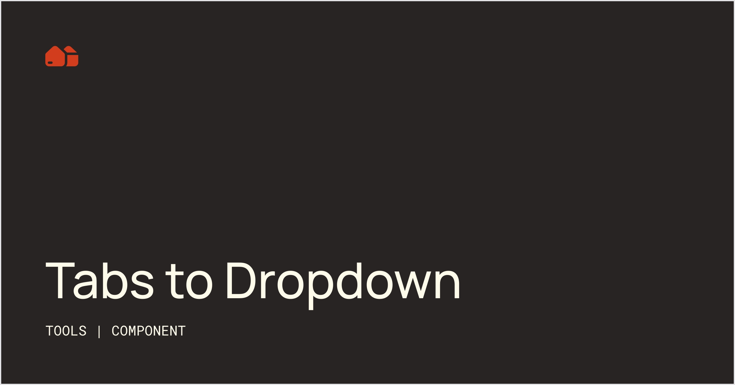 Tabs to Dropdown [Component] No-Code Supply Co.