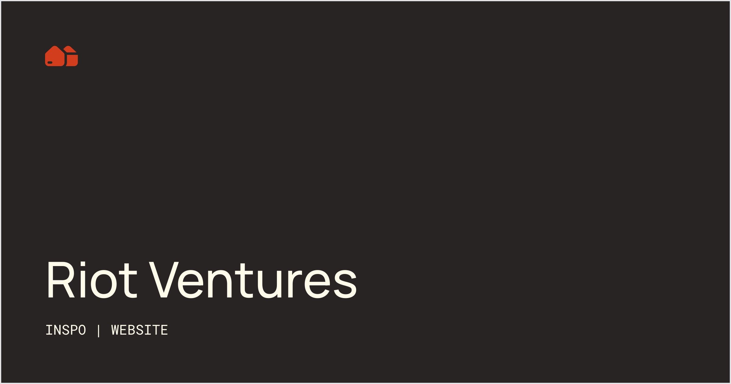 Riot Ventures [Website] No-Code Supply Co.