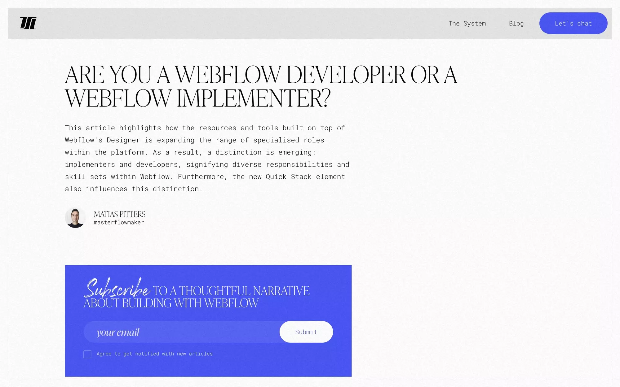 Are you a Webflow Developer or a Webflow Implementer? [Article] No-Code ...
