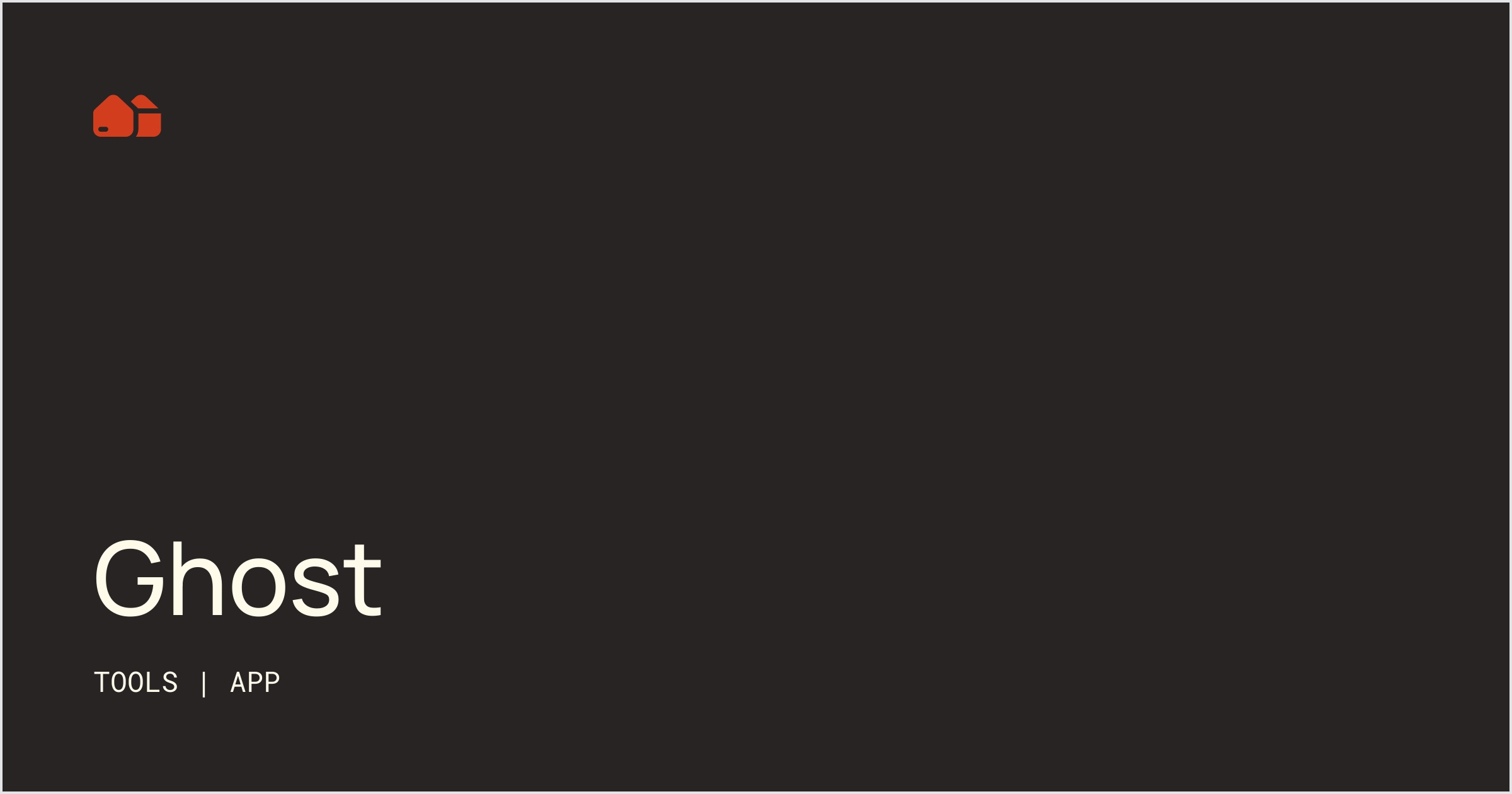Ghost [App] No-Code Supply Co.