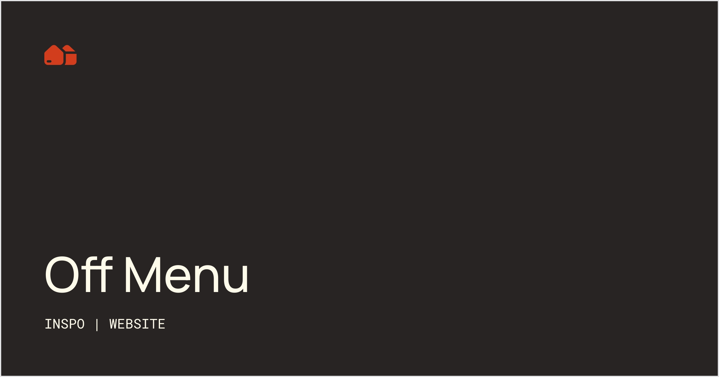 Off Menu [Website] No-Code Supply Co.