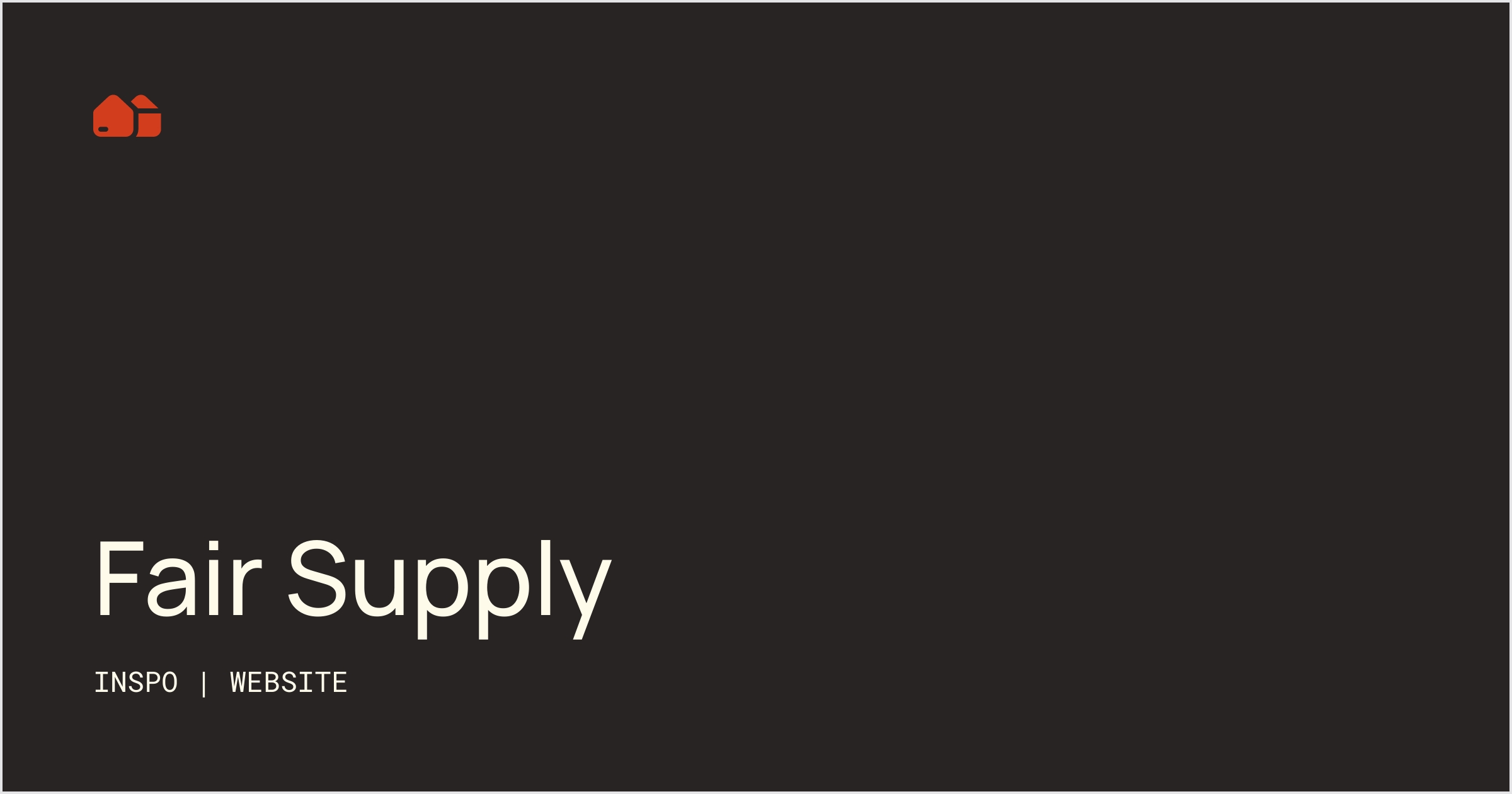 Fair Supply [Website] No-Code Supply Co.