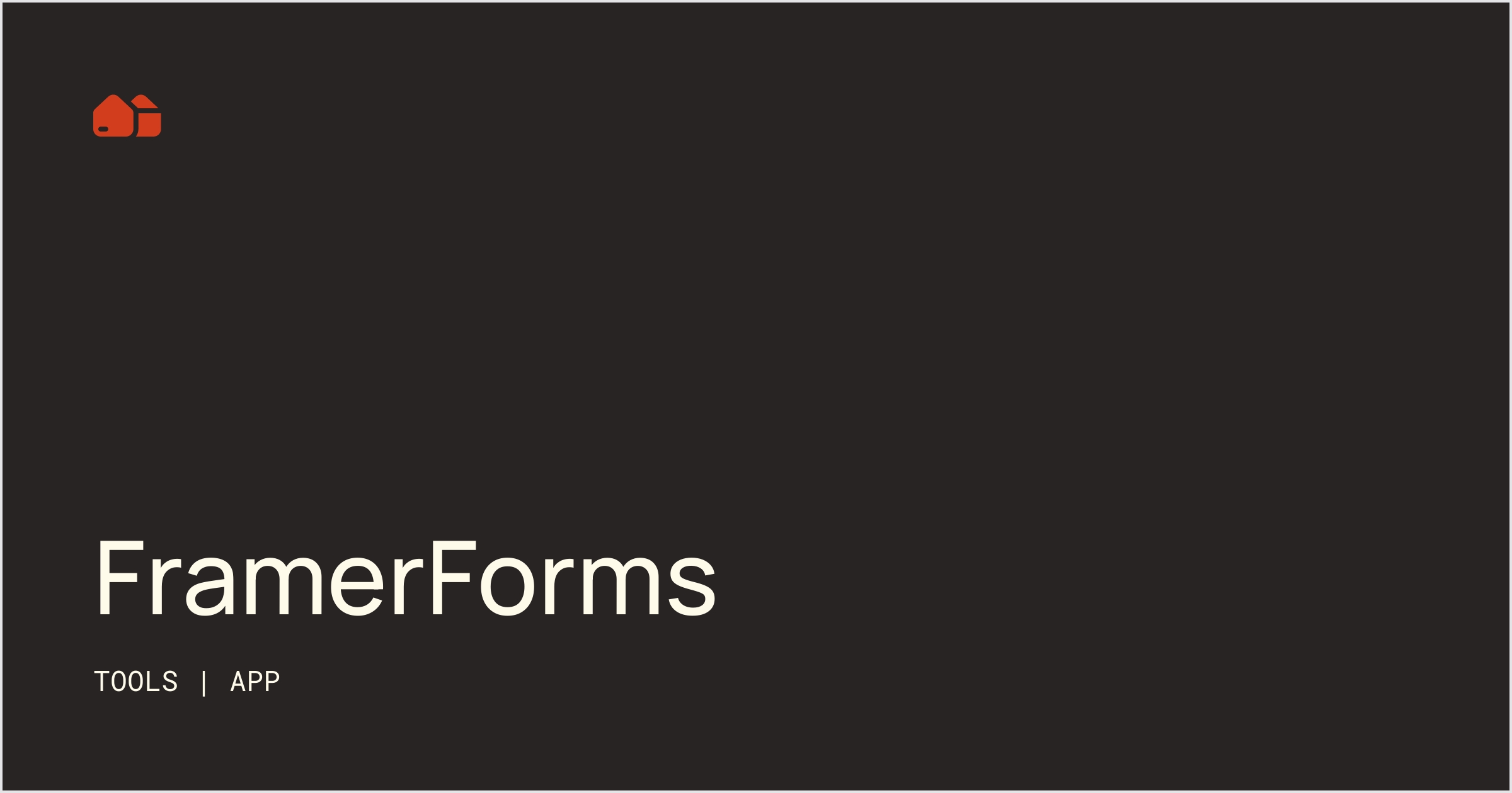 FramerForms [App] No-Code Supply Co.