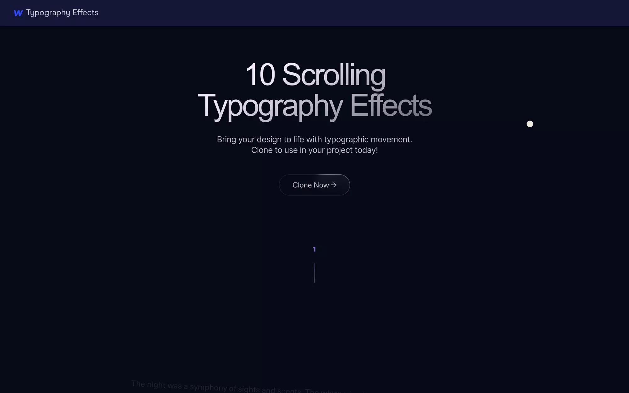 10 On-scroll Typography Effects [Component] No-Code Supply Co.