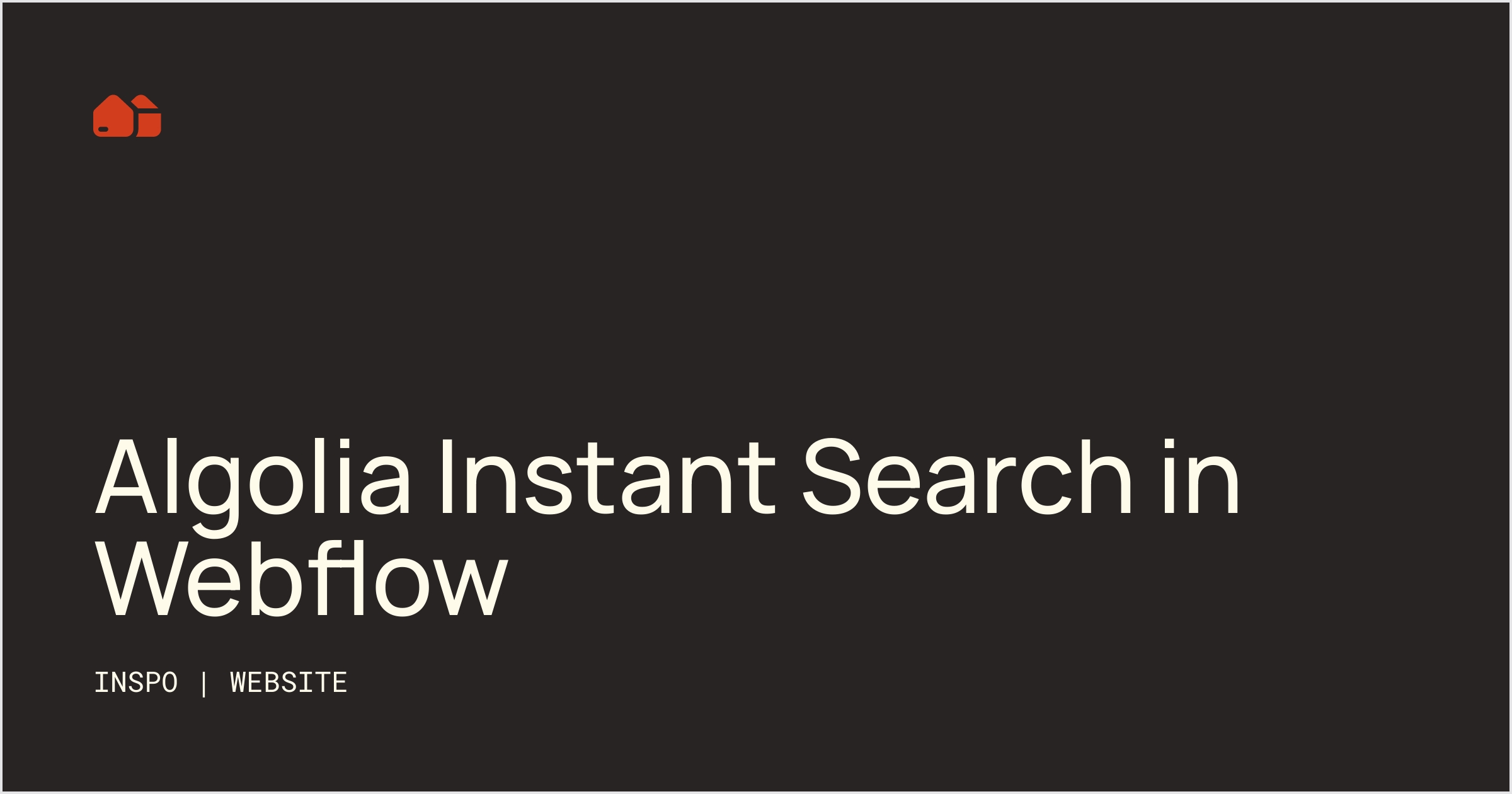 Algolia Instant Search in Webflow [Website] No-Code Supply Co.