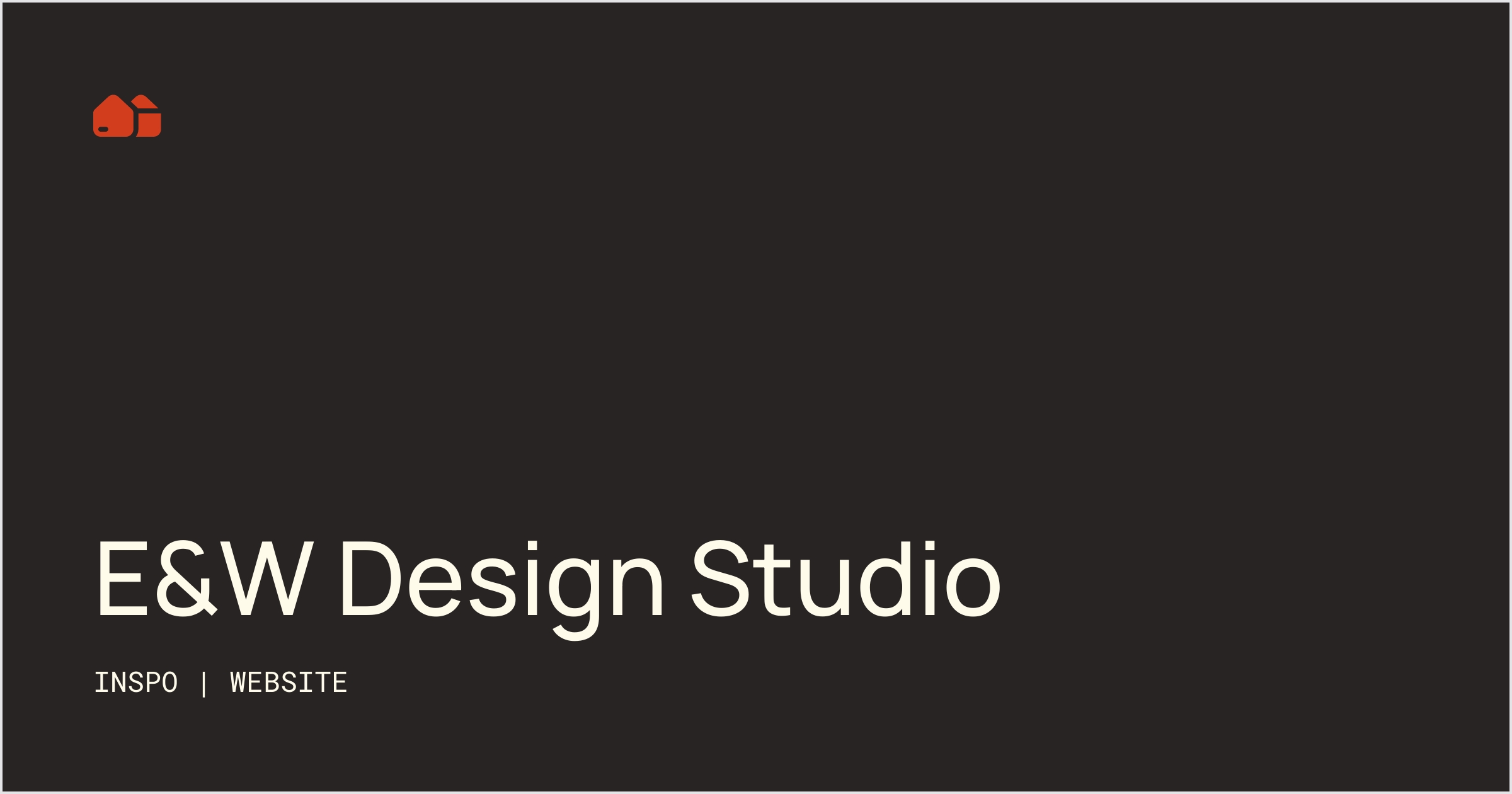 E&W Design Studio [Website] No-Code Supply Co.
