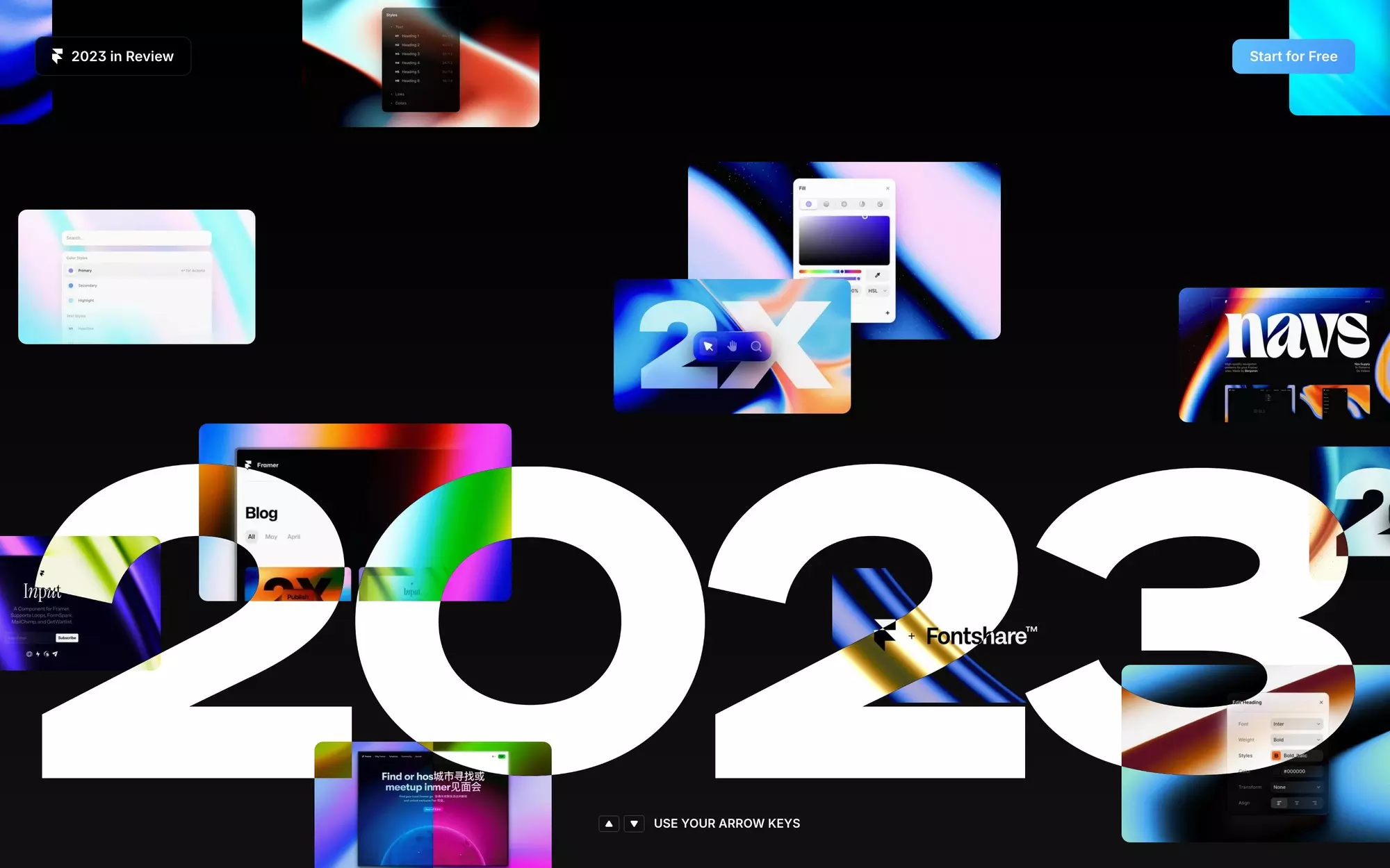 Framer: 2023 Year in Review [Website] No-Code Supply Co.