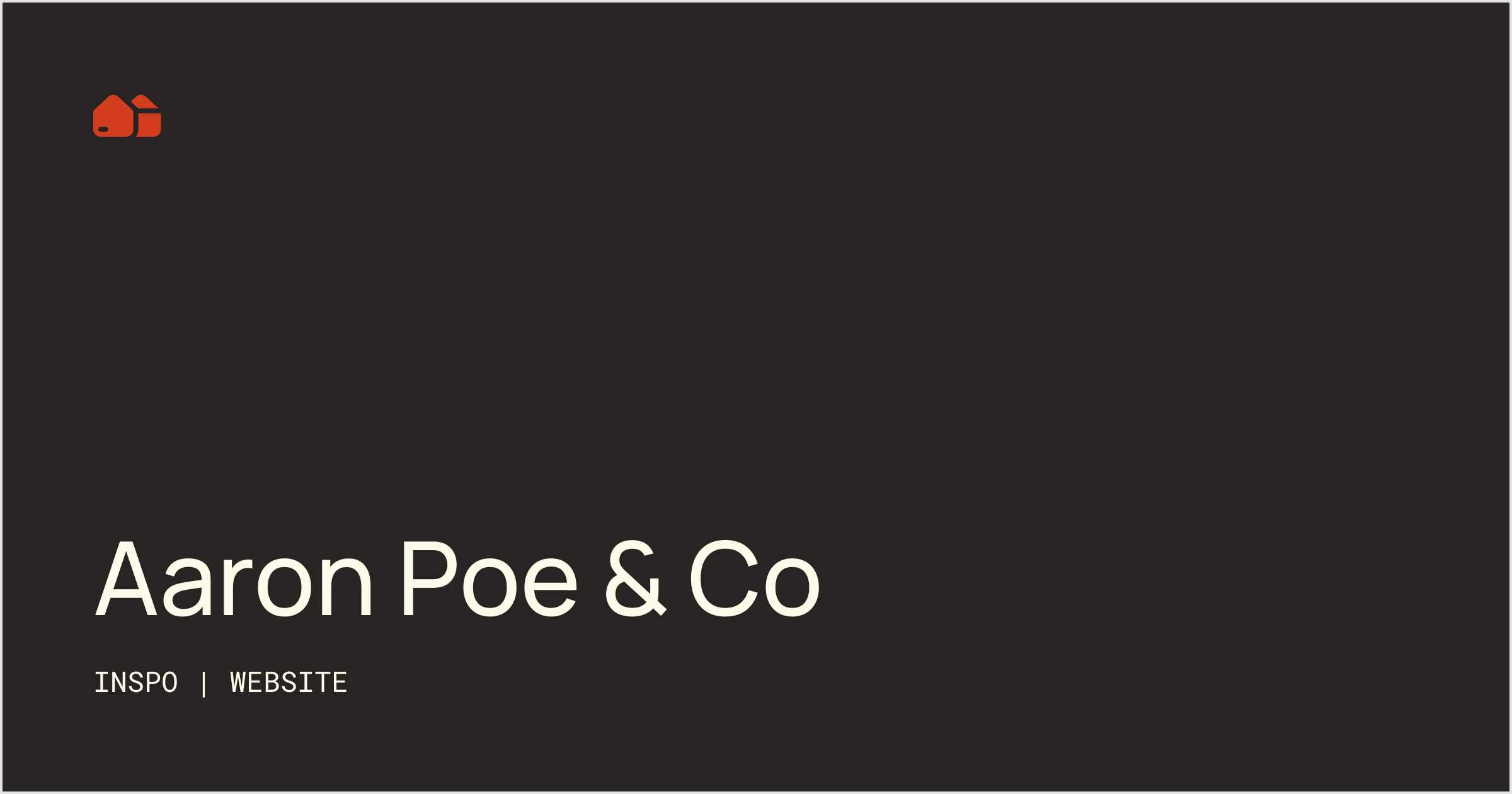 Aaron Poe & Co [Website] No-Code Supply Co.