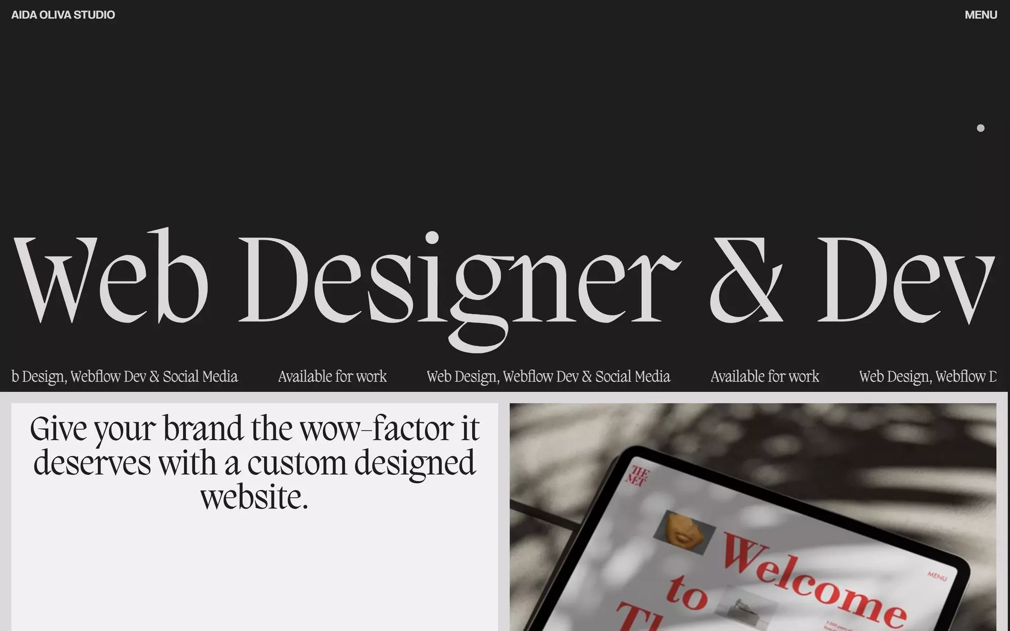 Aida Oliva Studio [Website] No-Code Supply Co.