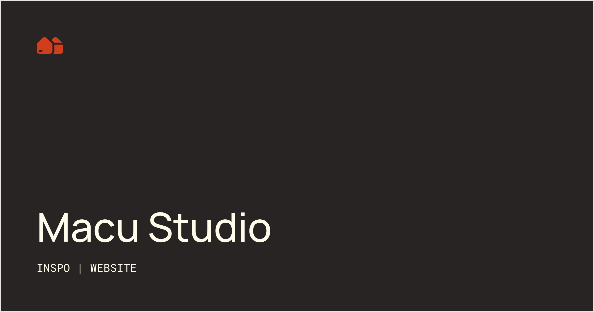 Macu Studio [Website] No-Code Supply Co.