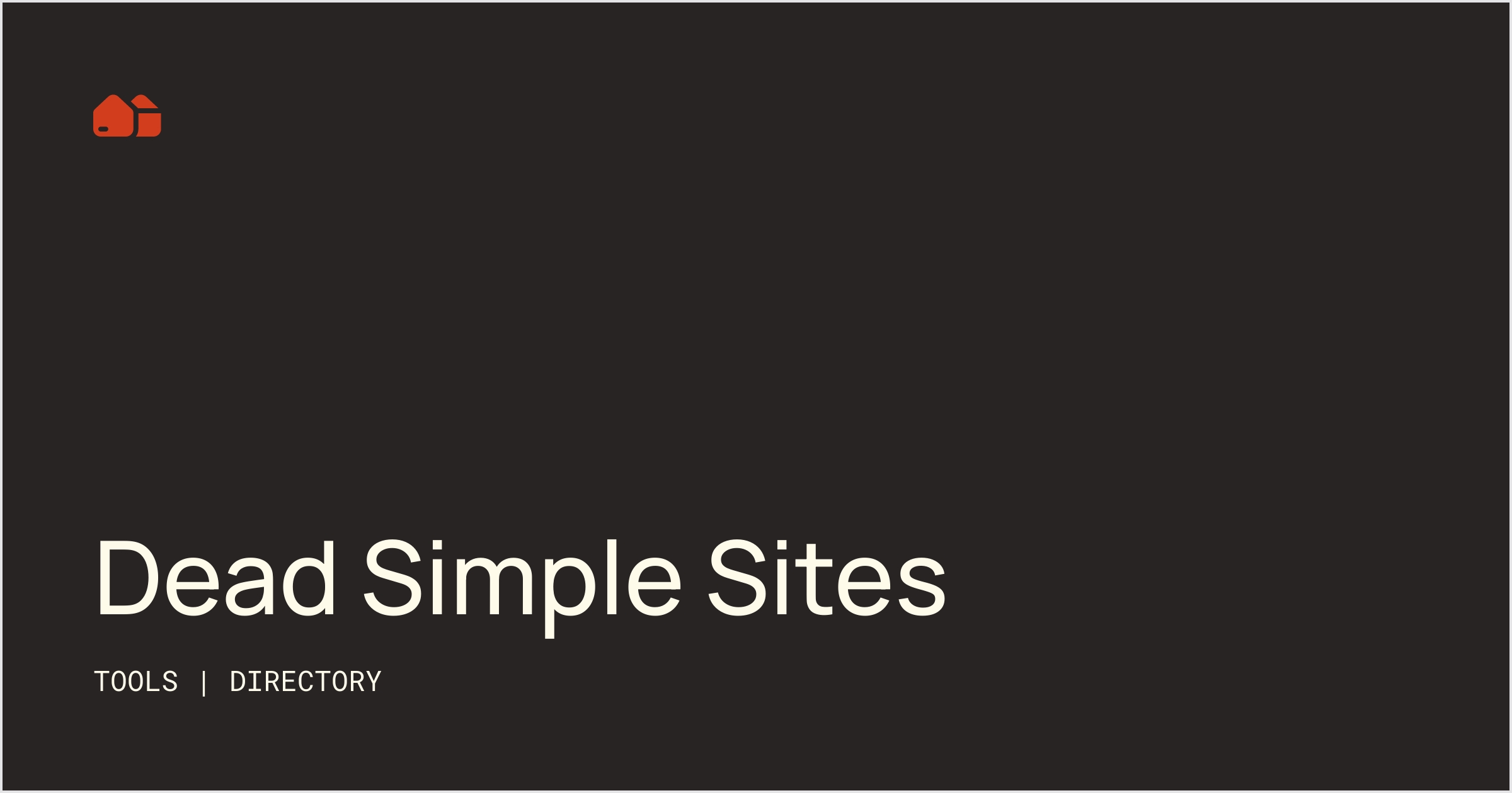 Dead Simple Sites [Directory] No-Code Supply Co.