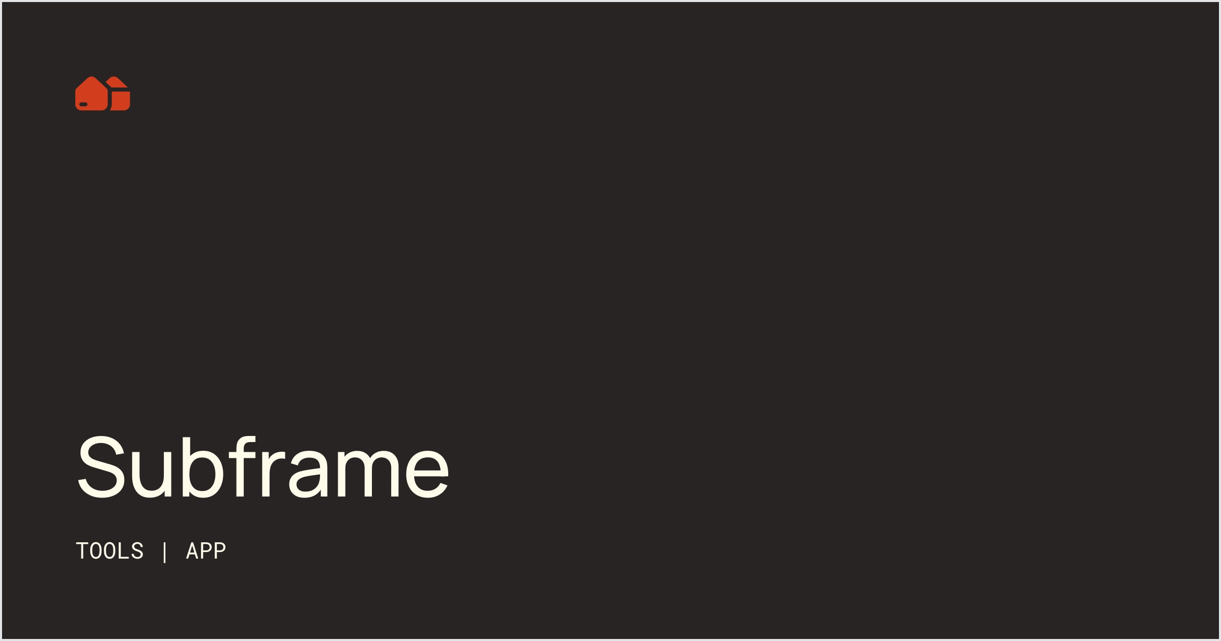 Subframe [App] No-Code Supply Co.