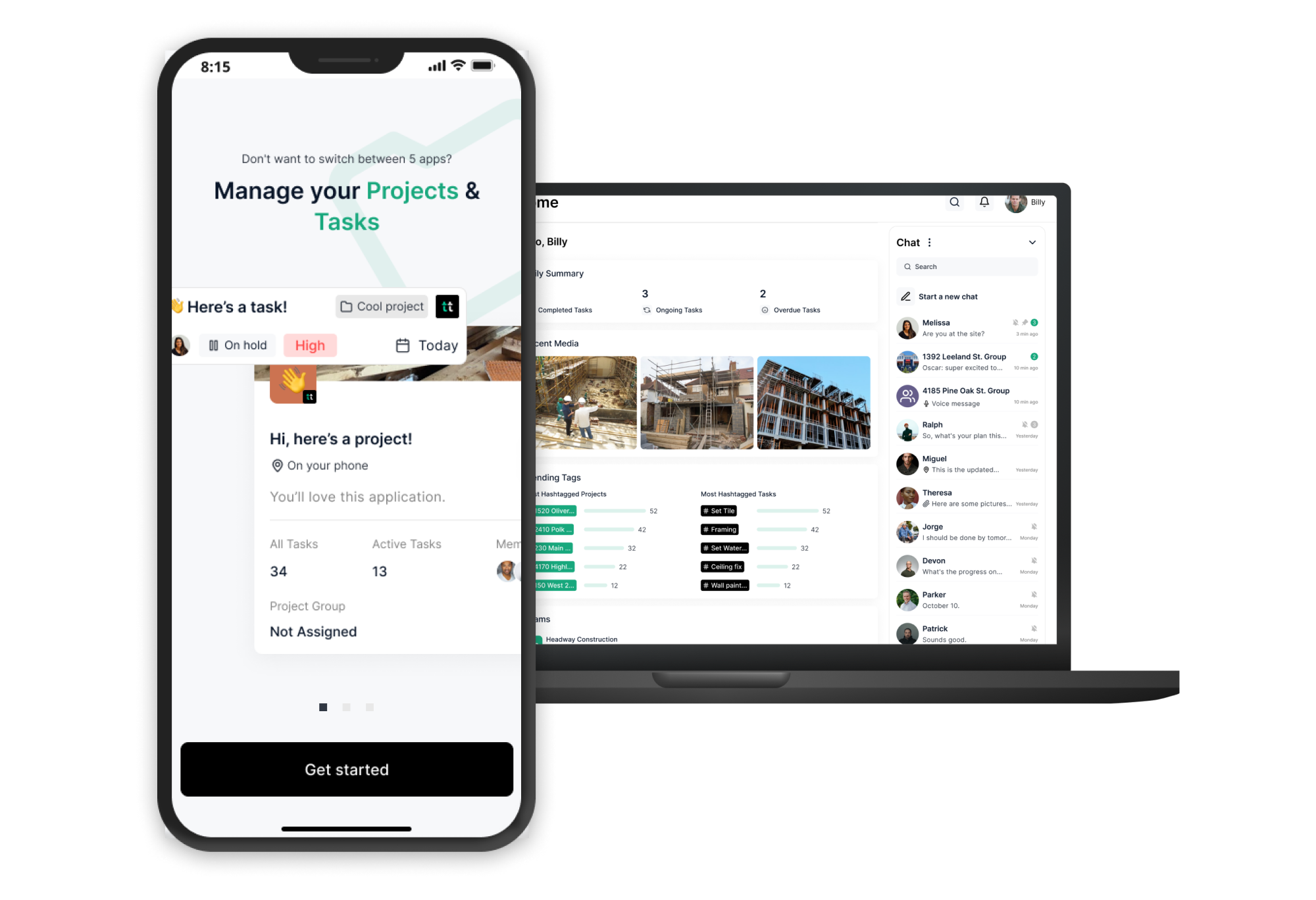 Job Site Construction Task Management | TaskTag App Features, Pricing ...