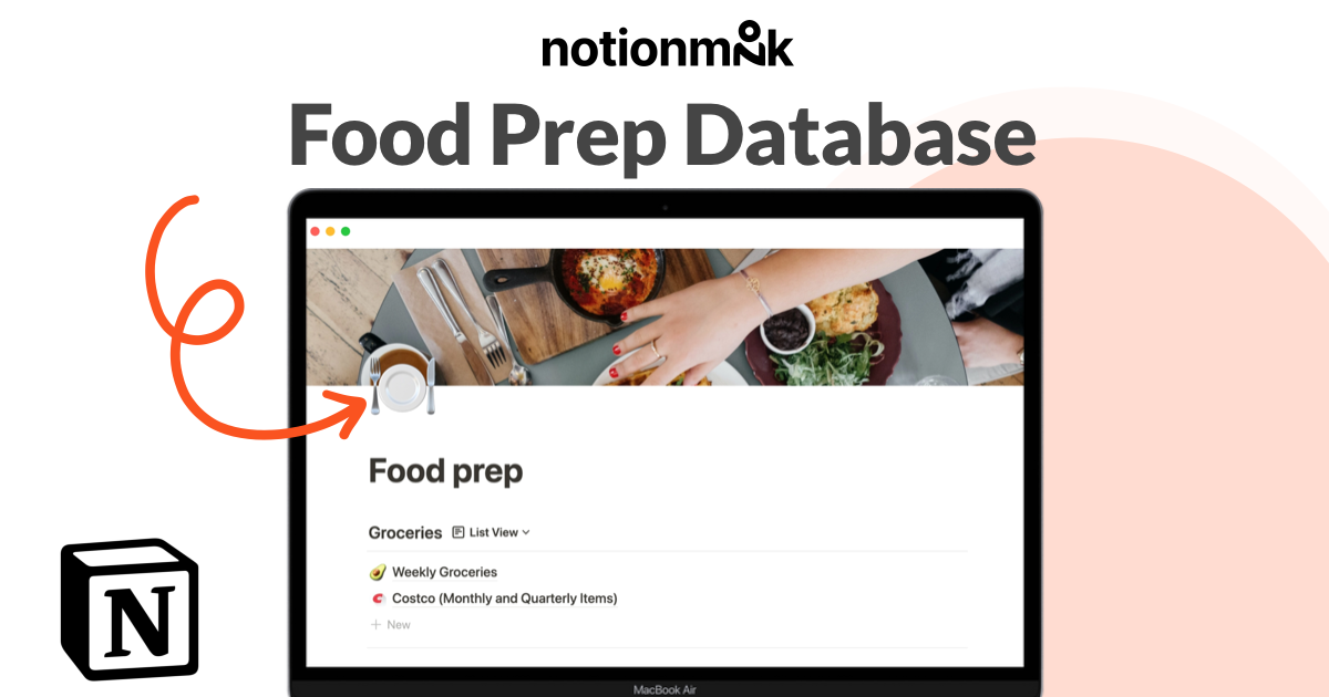 Food prep database by Sam Judd: Notion template