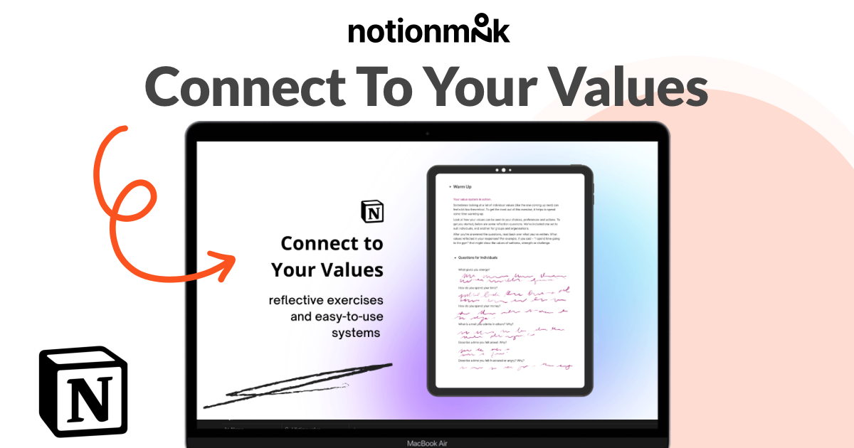 Connect to Your Values with Simple Sorted's Notion Template