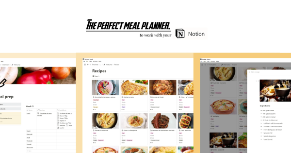 The Top 3+ Recipes Notion templates