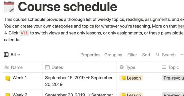 The Top 22+ Schedule Notion templates