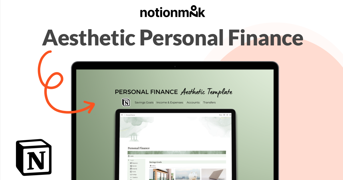 Studiofoundryco's Aesthetic Personal Finance Notion Template