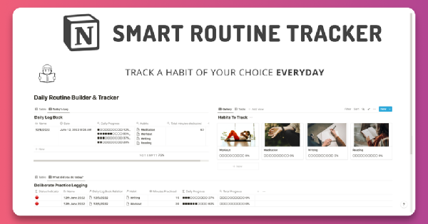 TnvMadhav's Smart Routine Tracker Notion Template