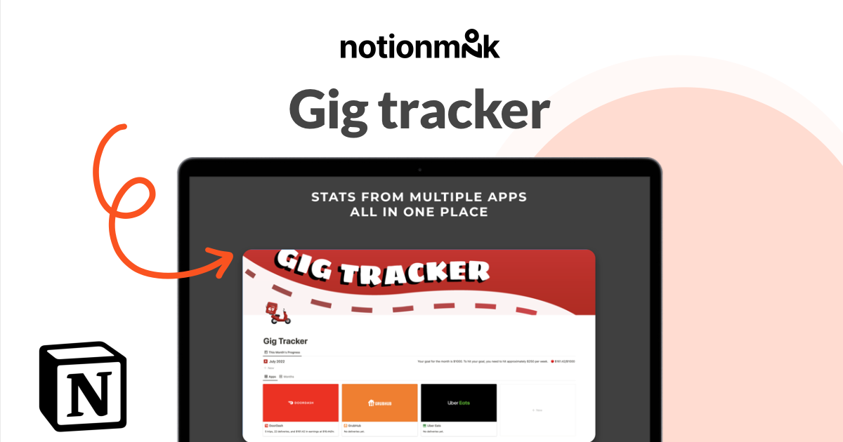 Tyler Martin's Gig Tracker Notion Template