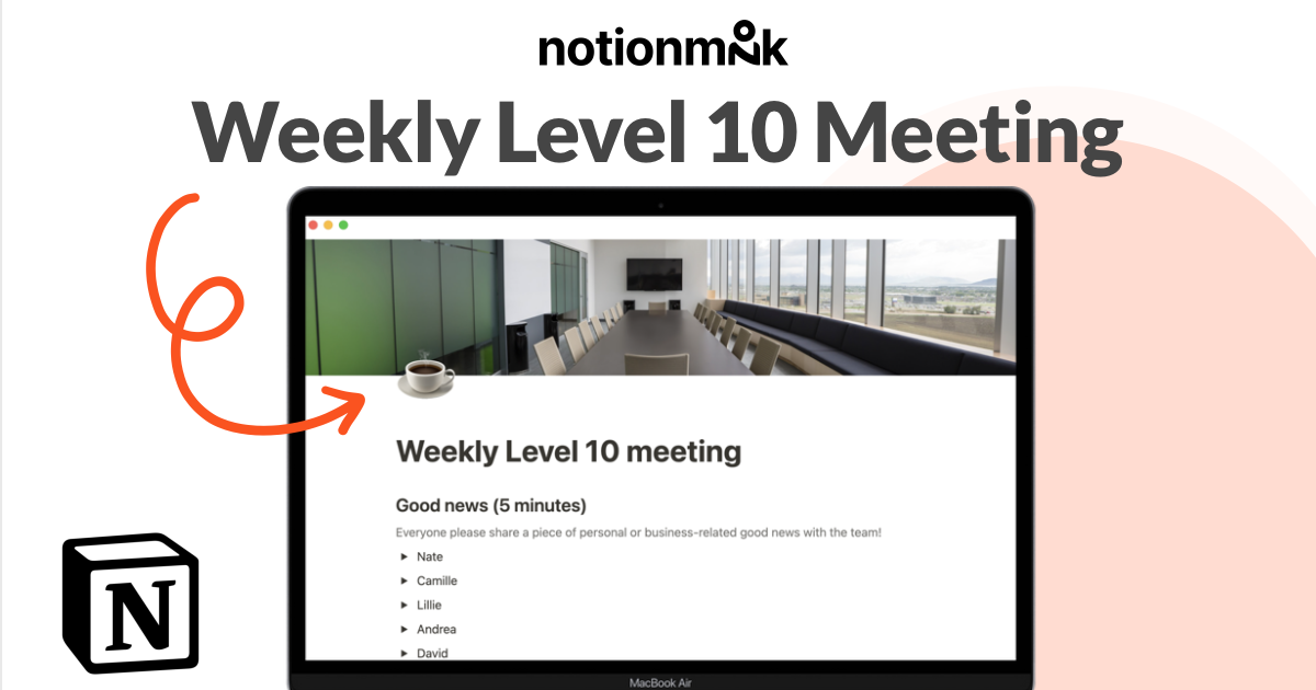 Achieve Your Goals with the Notion Weekly Level 10 Meeting Template