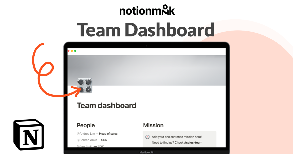 Crowdcast's Team Dashboard Notion Template: Boost Productivity
