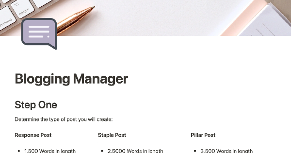 Molly Jones Notion templates - 1 templates