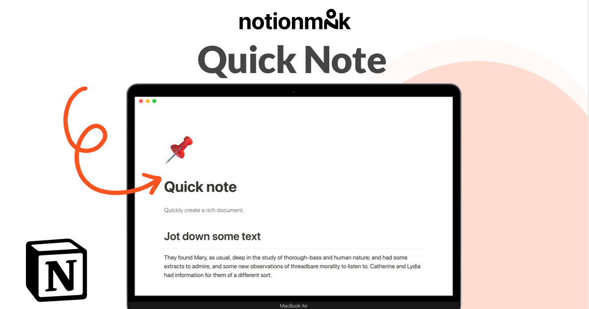 Quick Note Notion Template by Notion