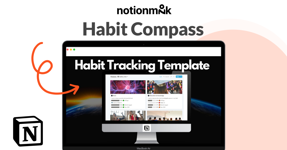 Habit Compass: Notion Template by Philipp Stelzel