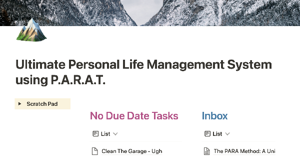 Ultimate personal life management template by Dian Germishuizen