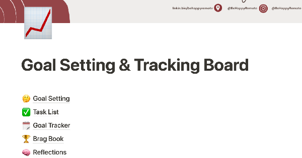 Sam Roberts' Goal Setting and Tracking Notion Template