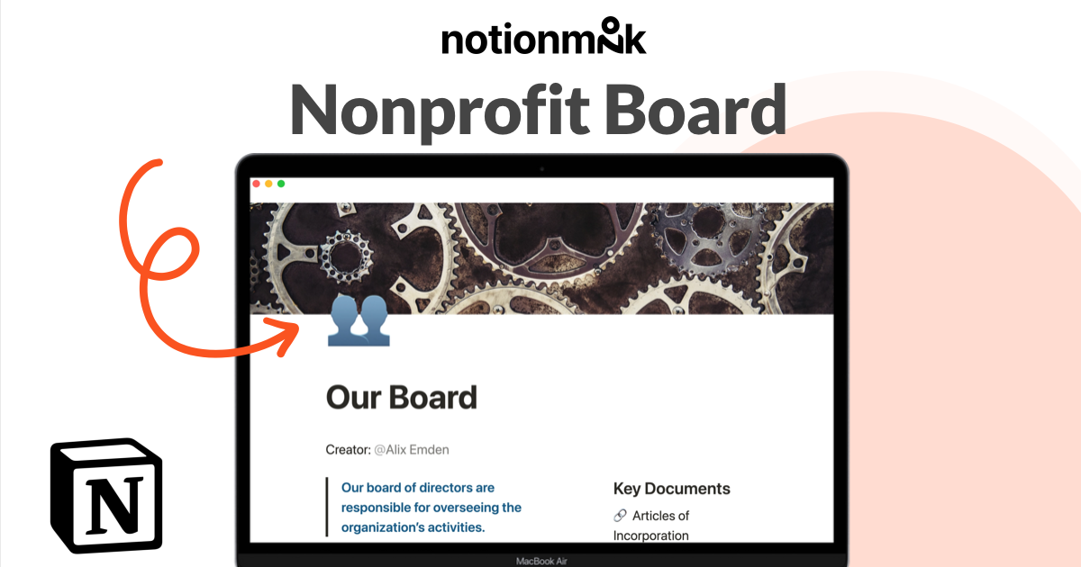 Nonprofit Board Template: Create and Organize with Notion