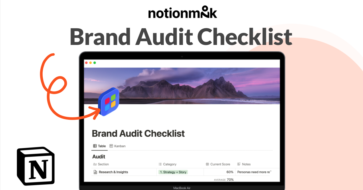 Rich Peterson's Brand Audit Checklist Notion Template