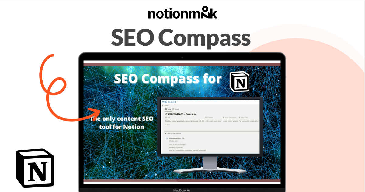Philipp Stelzel's SEO Compass Notion Template