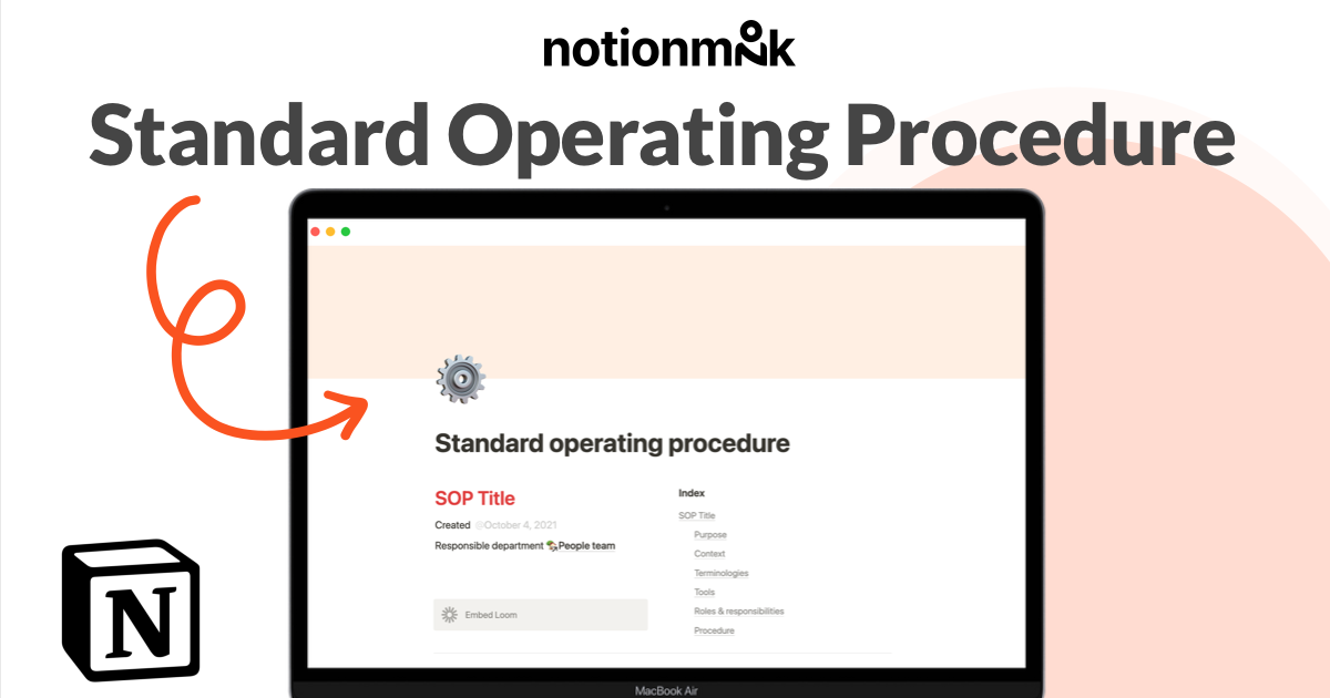 Notion Standard Operating Procedure Template: Streamline Your Workflows