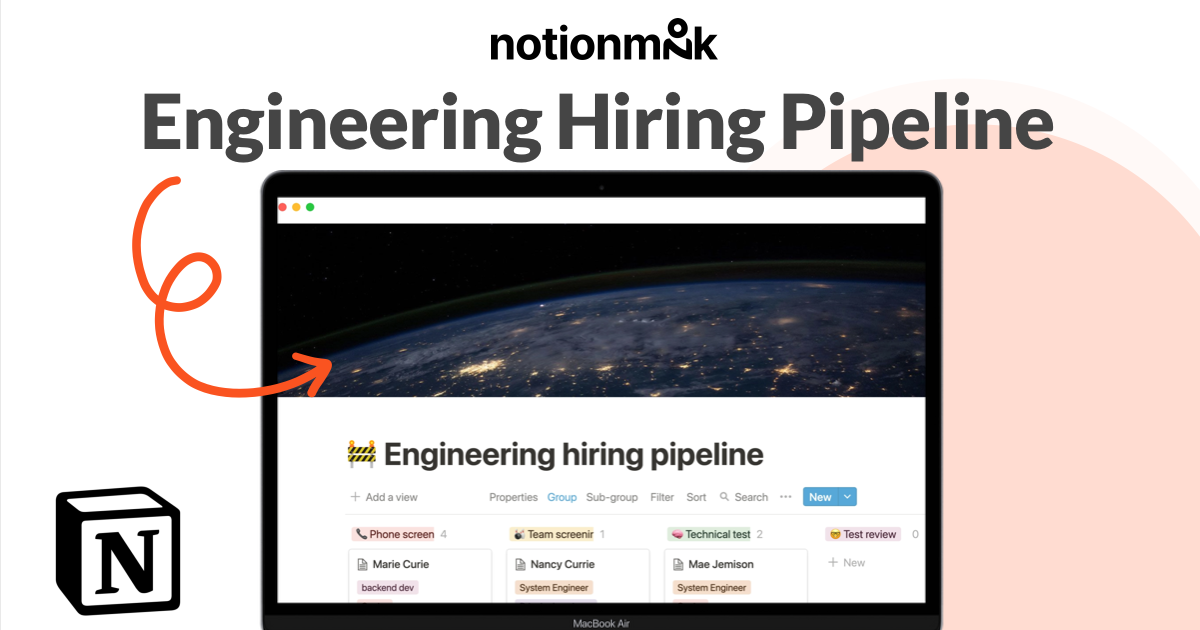 Engineering Hiring Pipeline Template by Fred de Villamil: Streamline ...