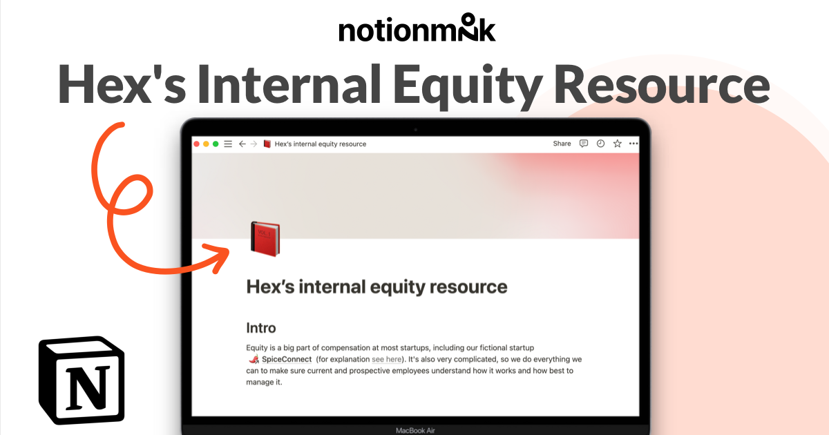 Free Hex's Internal Equity Resource Notion Template by Hex