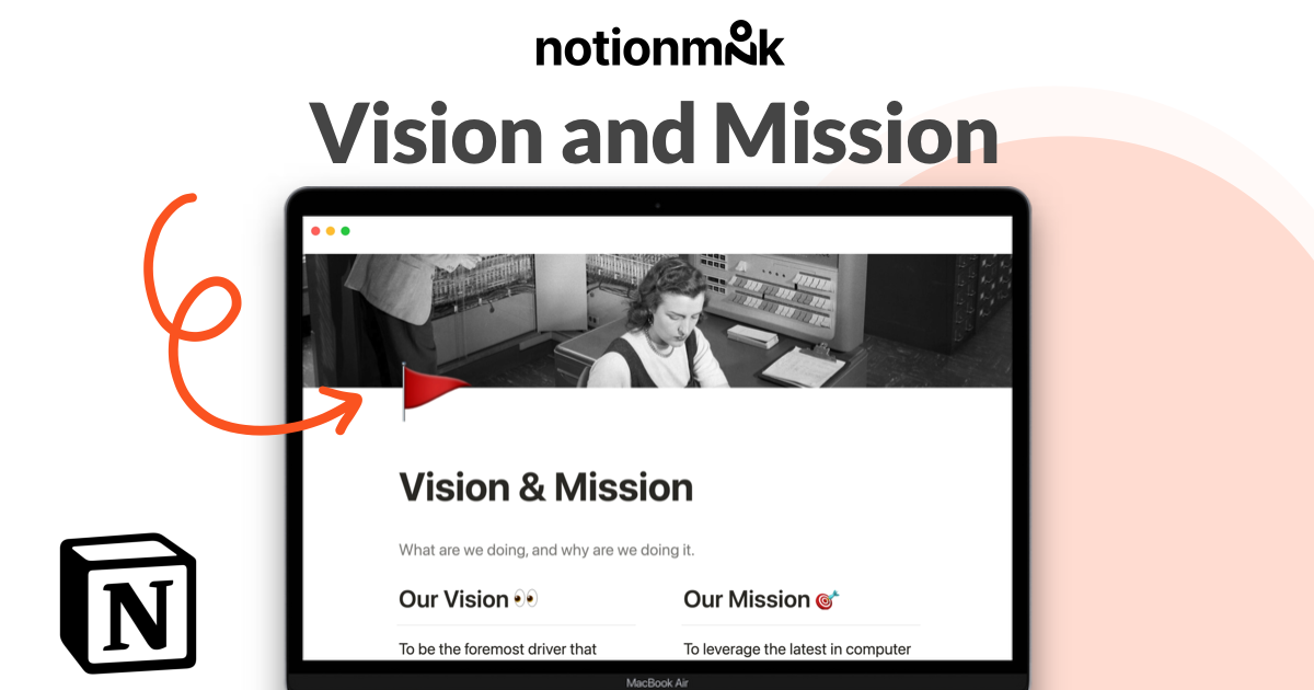 Vision and mission: Free Notion template by Notion
