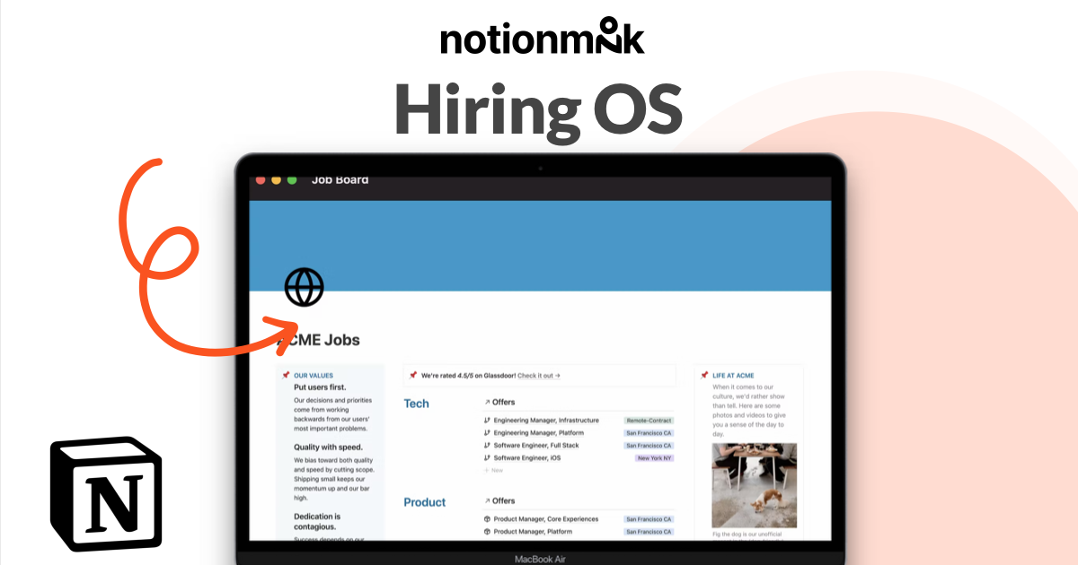 Hiring OS - Notion Template for HR Teams by Jonathan Sabbah