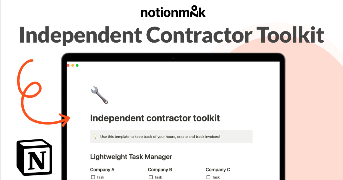 Independent Contractor Toolkit Template by Notion