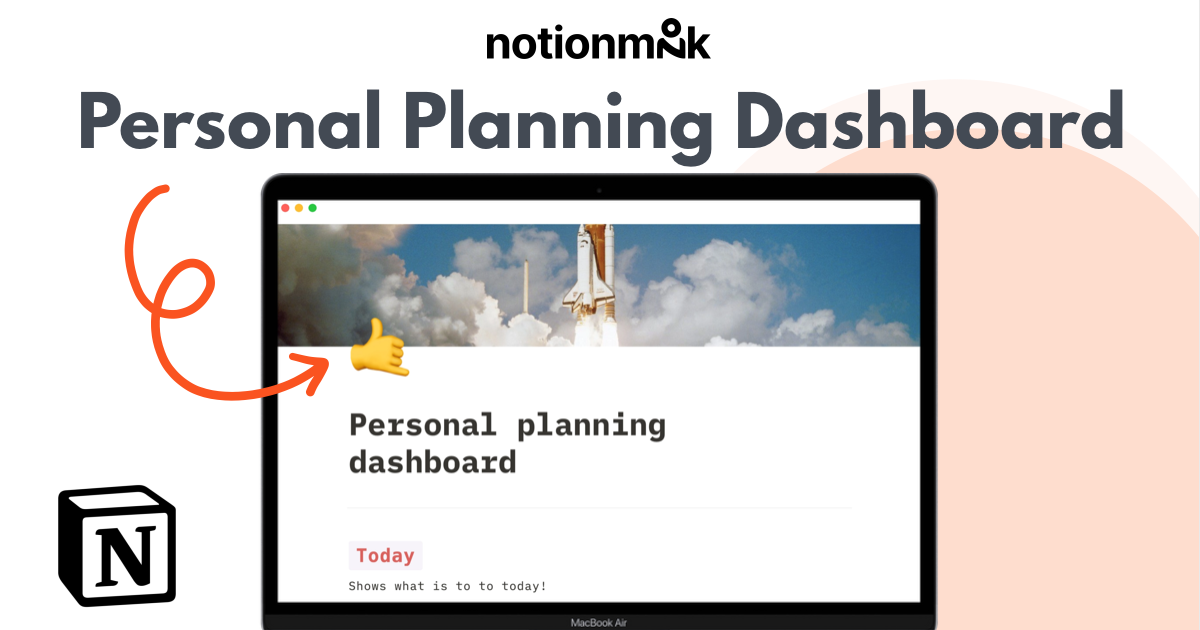 Free Personal Planning Dashboard template for Notion - created by Brent ...