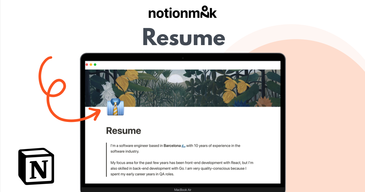 Resume - Notion template by Notion