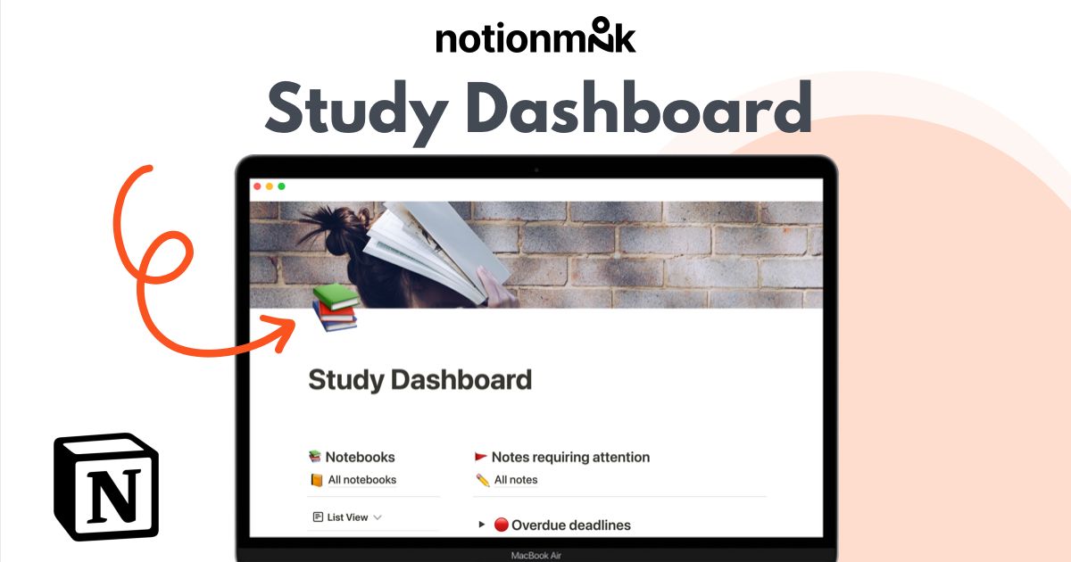 Study dashboard - Notion template by Jeppe Stenstrup Lauridsen