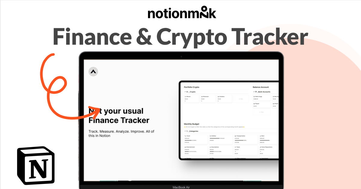 Alejandra Cienfuegos' finance and crypto tracker Notion template