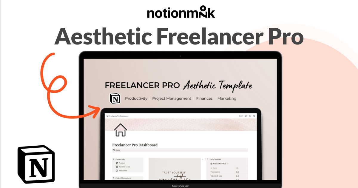 Studiofoundryco's aesthetic freelancer pro Notion template