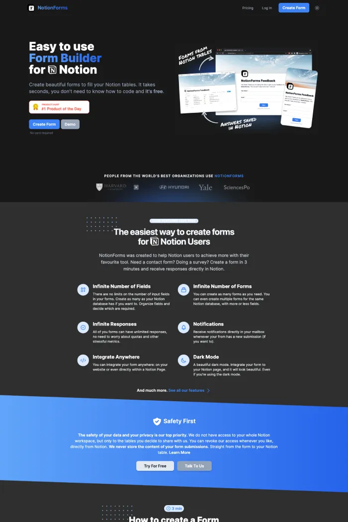 NotionForms - Notion App