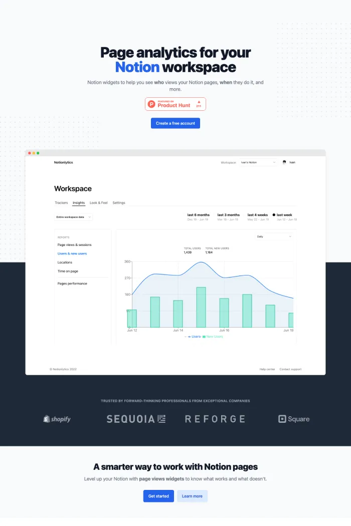 Notionlytics - Notion App