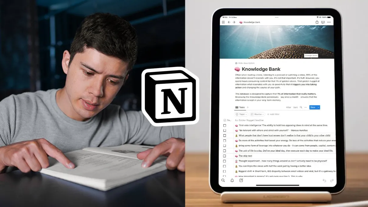Speed Learning: Learn Faster with Notion Course
