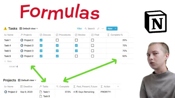 How To Use Notion Formulas In Your Notion Templates Tutorial 