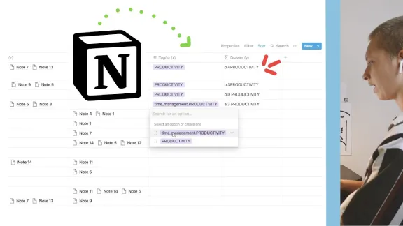 How to Organize Notes in Notion with Automated Tags Tutorial